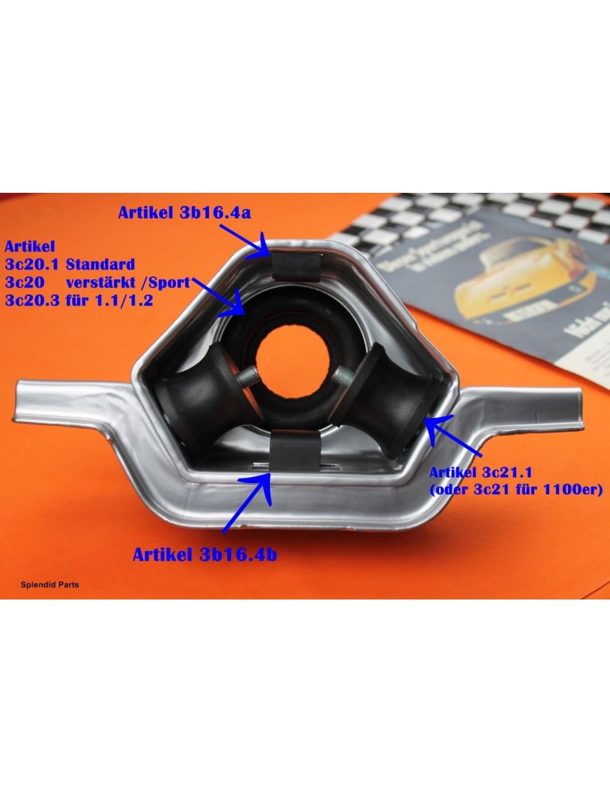 Rear Axle Support Bushing big Opel GT Kadett Manta